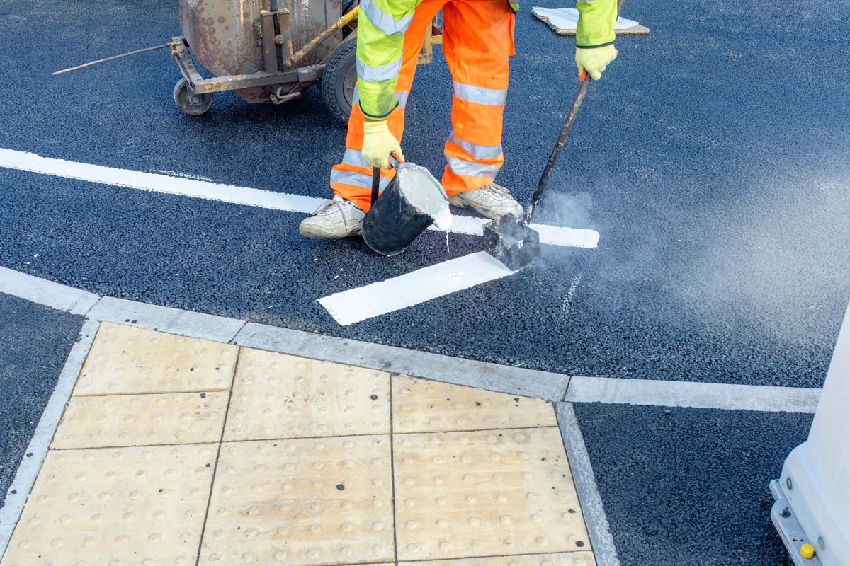 Pavement Markings Service by Standard Paving | Clear & Safe Roads